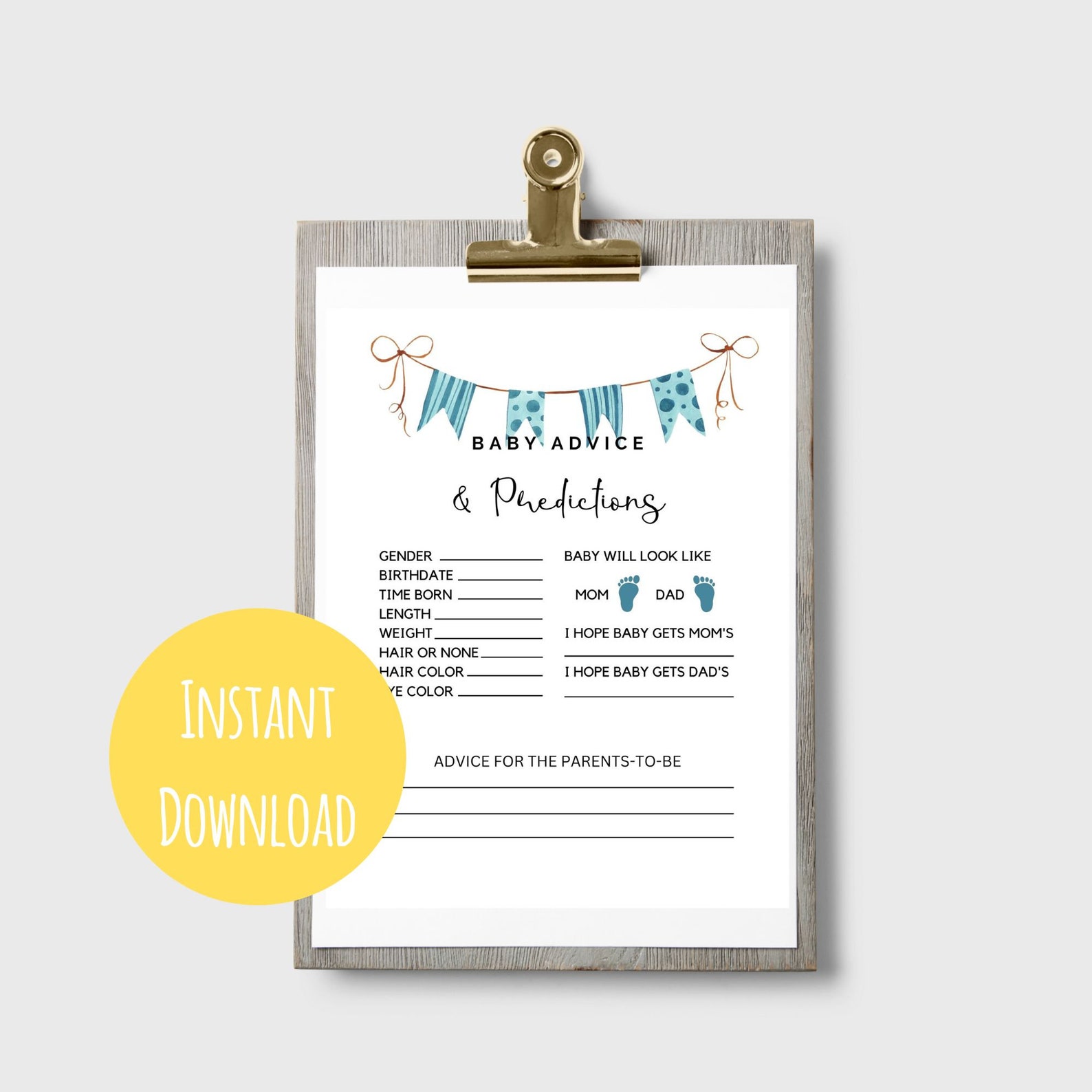 Printable Baby Shower Game Bundle Download and Print Baby Shower Games ...