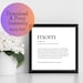 MOM Definition Poster Printable Gift for Mother's Day Gift Idea for A ...