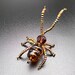Little Brown Beaded Bug With Big Antennae - Etsy