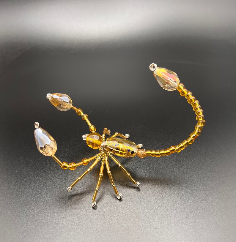 Beaded Scorpion Gold - Etsy