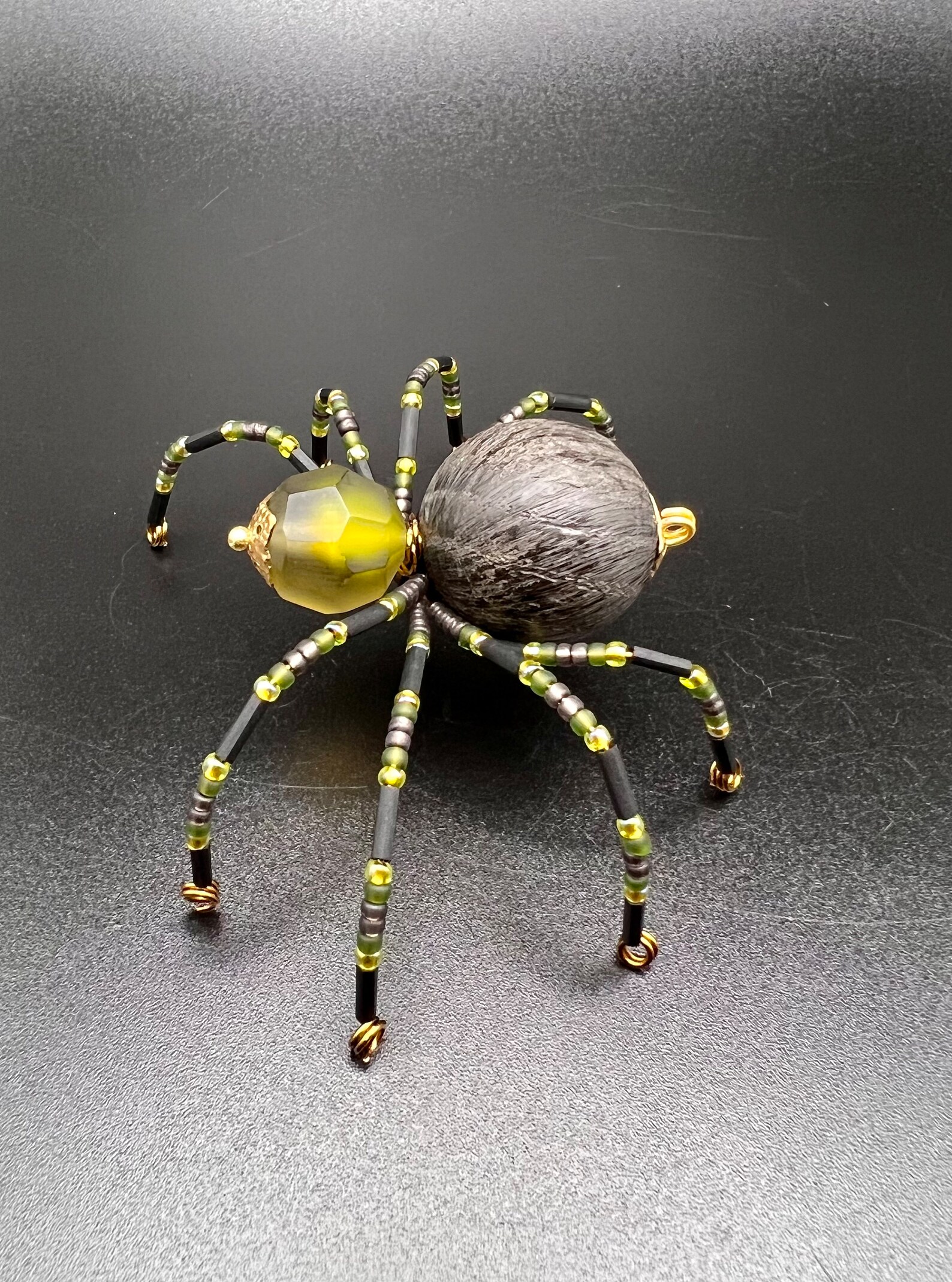 Ancient Bog Oak Beaded Spider - Etsy