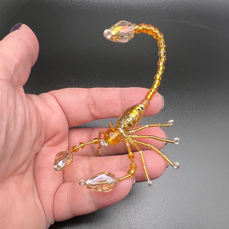 Beaded Scorpion Gold - Etsy
