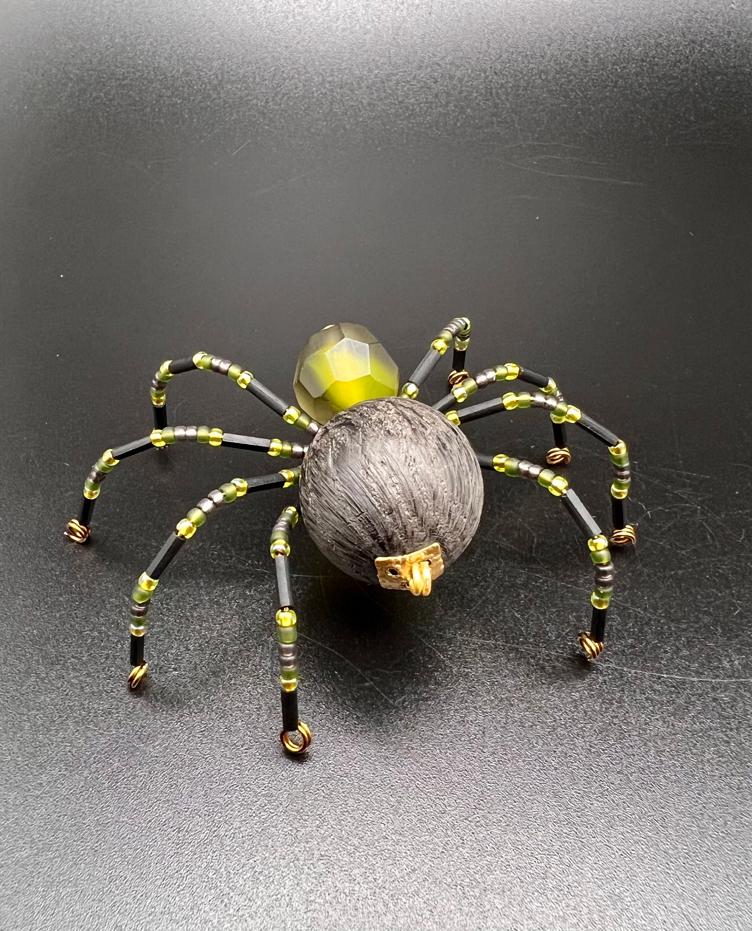 Ancient Bog Oak Beaded Spider - Etsy