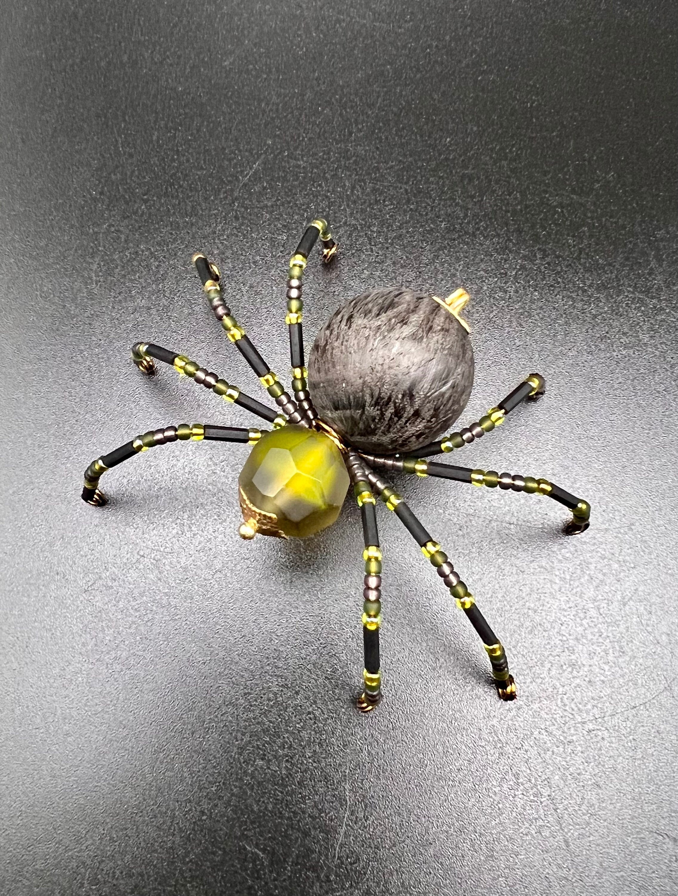 Ancient Bog Oak Beaded Spider - Etsy