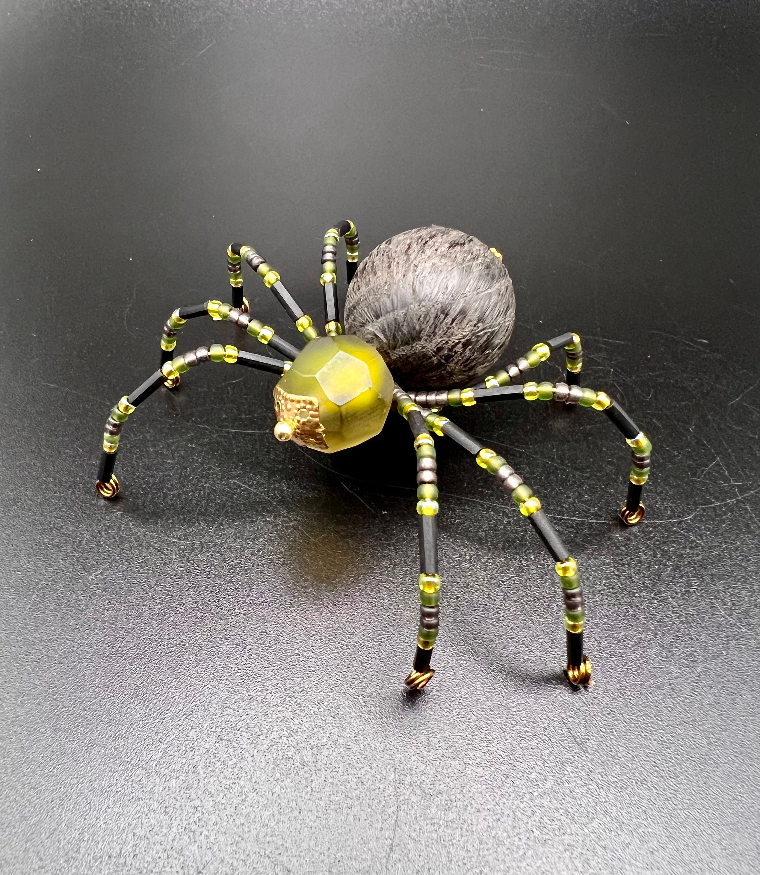 Ancient Bog Oak Beaded Spider - Etsy