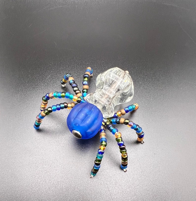 Beaded Spider Made From a Vintage Pull/knob - Etsy