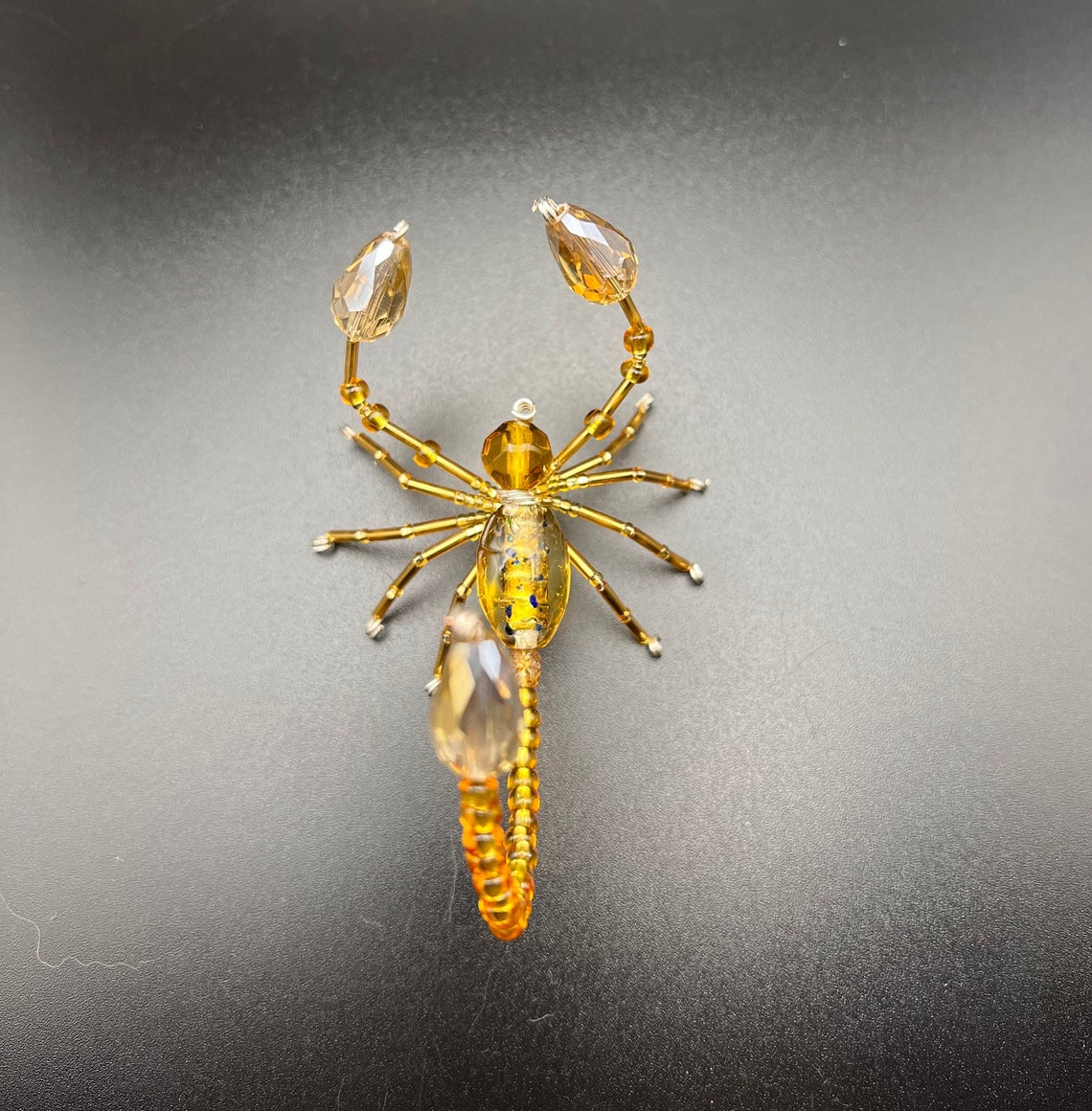 Beaded Scorpion Gold - Etsy