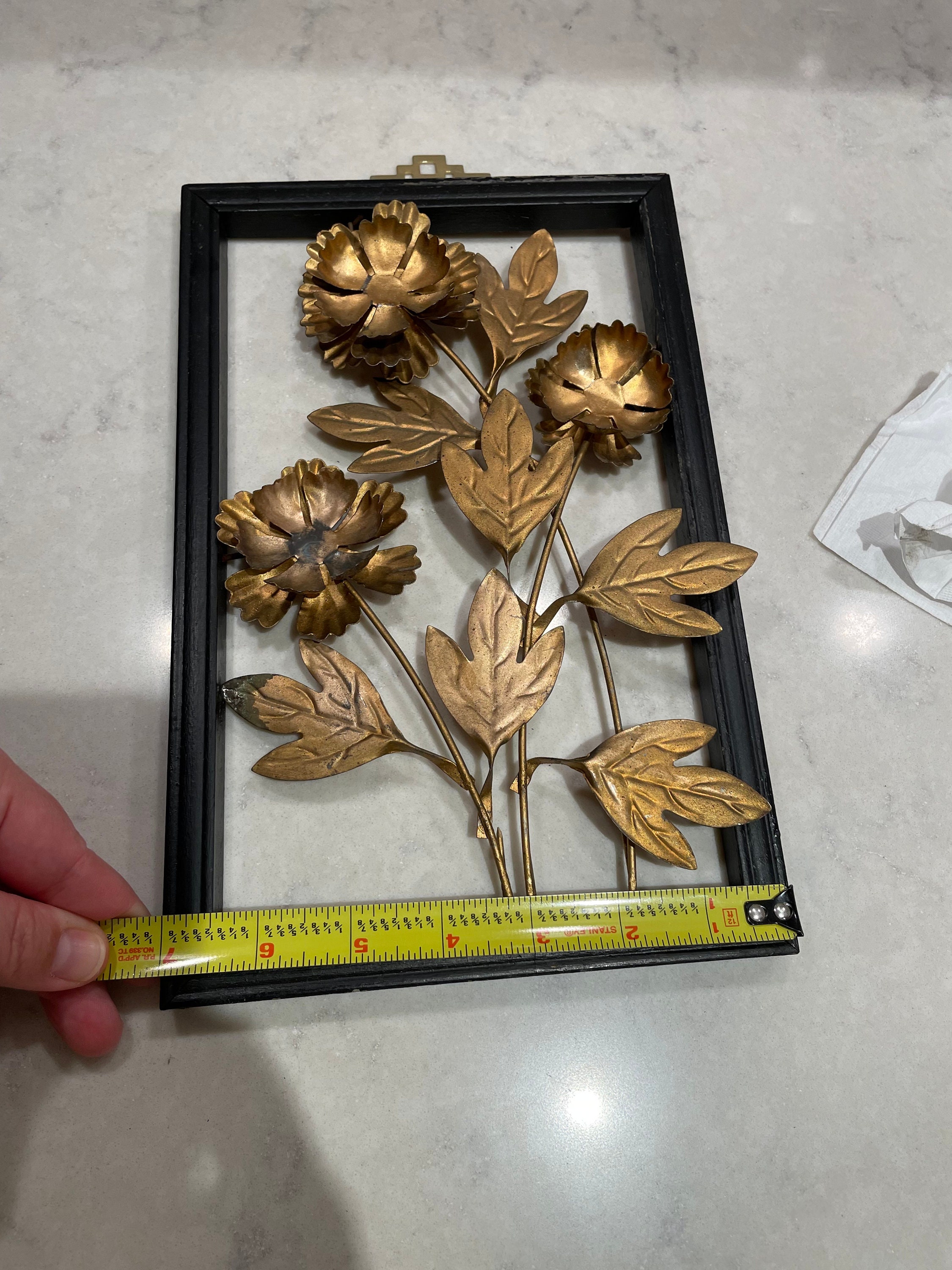 MCM 3D Framed Metal Flowers - Etsy
