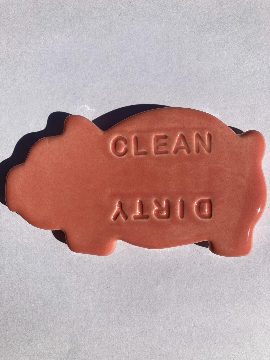 Pig Dishwasher Magnet, Clean/dirty Piggy - Etsy