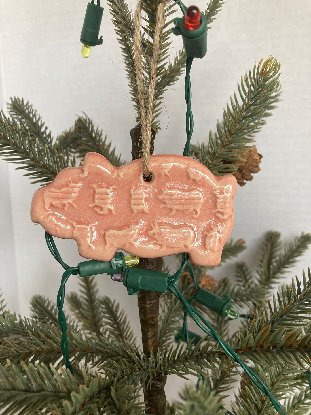 Pig Ornament, Handmade Ceramic, Pig With Piggies - Etsy