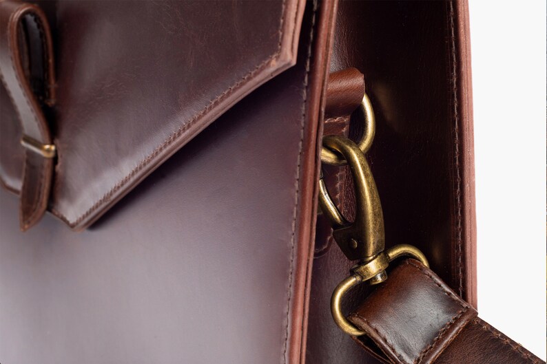 Premium Handmade Leather Messenger Bag, Laptop Briefcase Bag, Leather Shoulder Bag,documents Bag ...