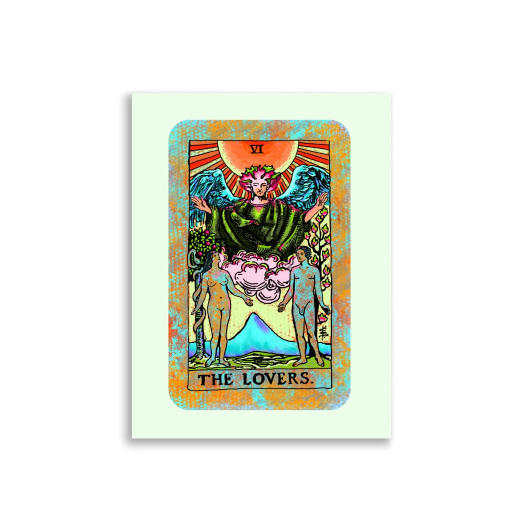 Rider Waite Major Arcana the Lovers POSTER_ Alter Poster, Witchcore ...
