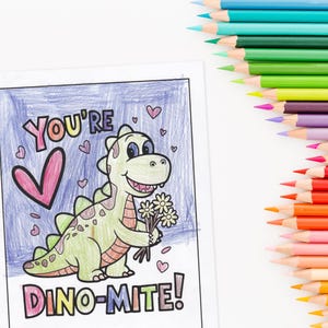 Kids Valentine Coloring Pages | Digital Printable | 10 Valentine-themed ...