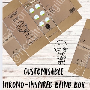 Hirono-inspired DIY Blind Box | Printable and Editable in CANVA ...