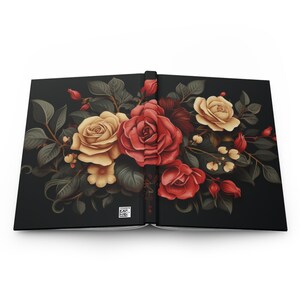 Rose Birth Flower Manifestation Journal Gift for Her Hardcover Notebook ...