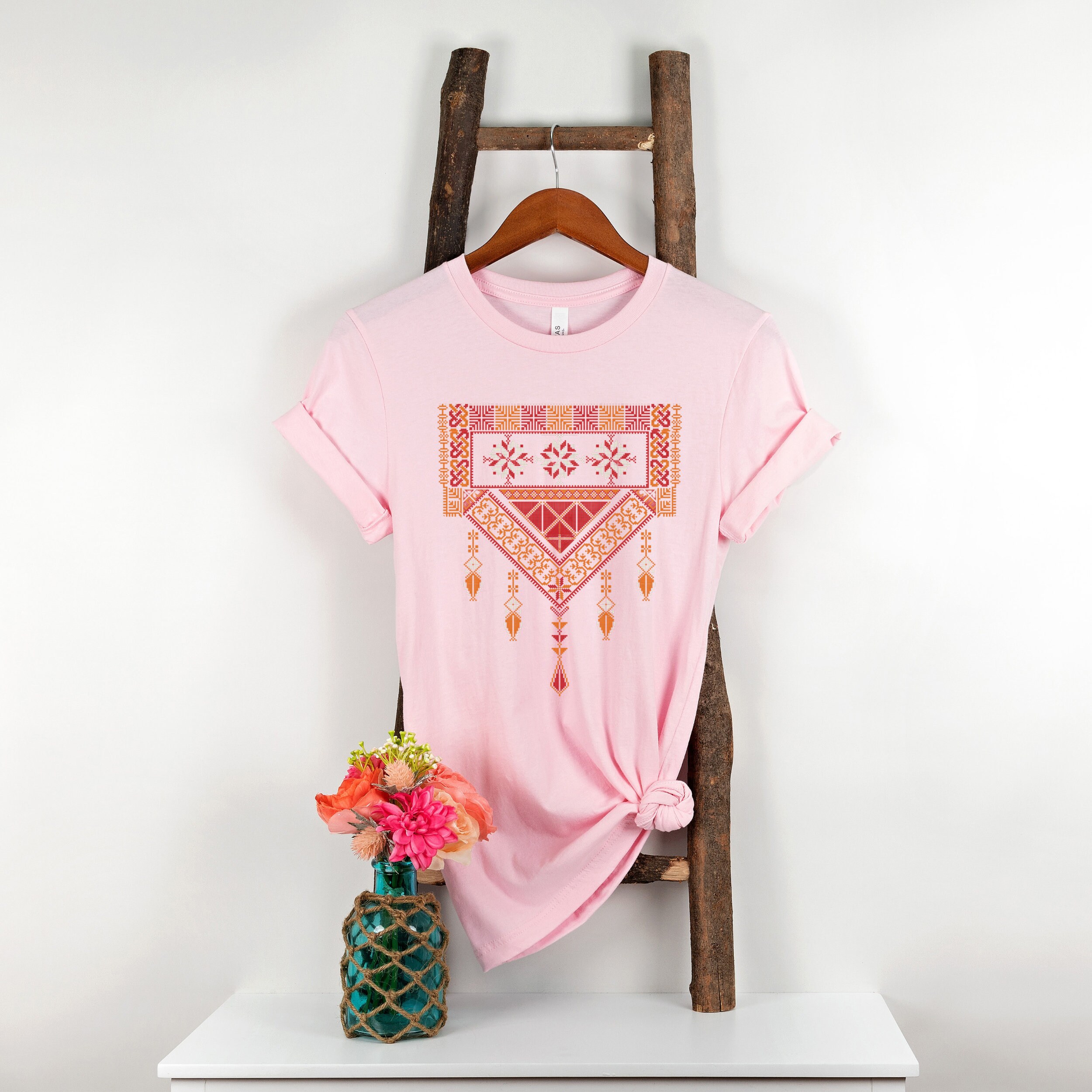 Arabic Palestinian Women Tshirt Arab Ladies Shirt Gift for Moms Sisters ...