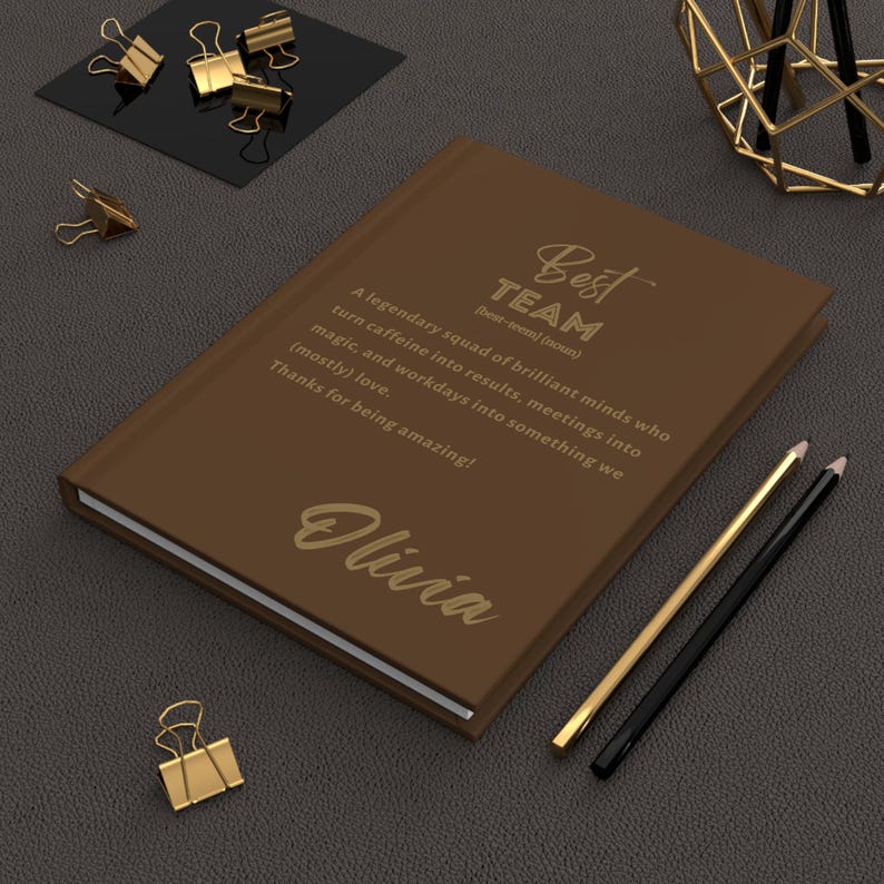 Custom Best Team Journal, Bulk Journals Gifts for Employees, Corporate ...