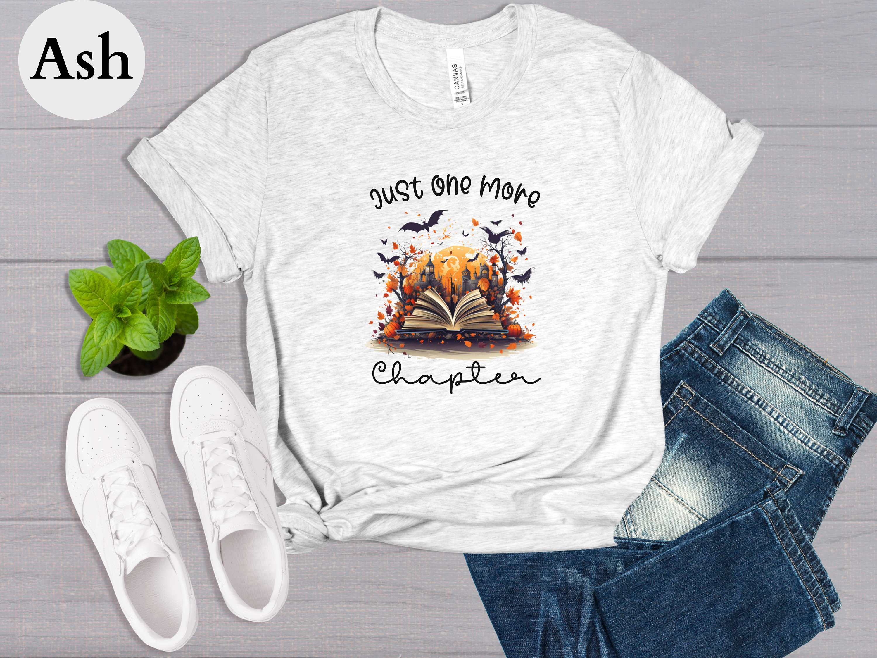 Just One More Chapter Shirt, Fall Book Lover Tee Shirt Gift, whimsigoth ...