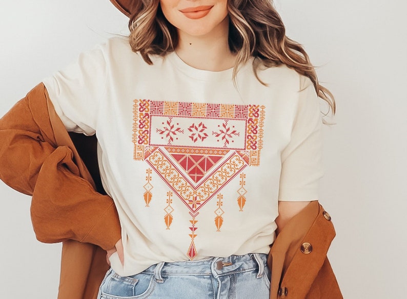Arabic Palestinian Women Tshirt Arab Ladies Shirt Gift for Moms Sisters ...