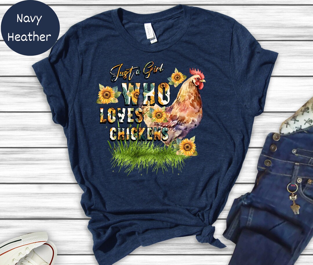 Funny Chicken Shirt for Women Chicken Farm Tee Thanksgiving Tshirt ...