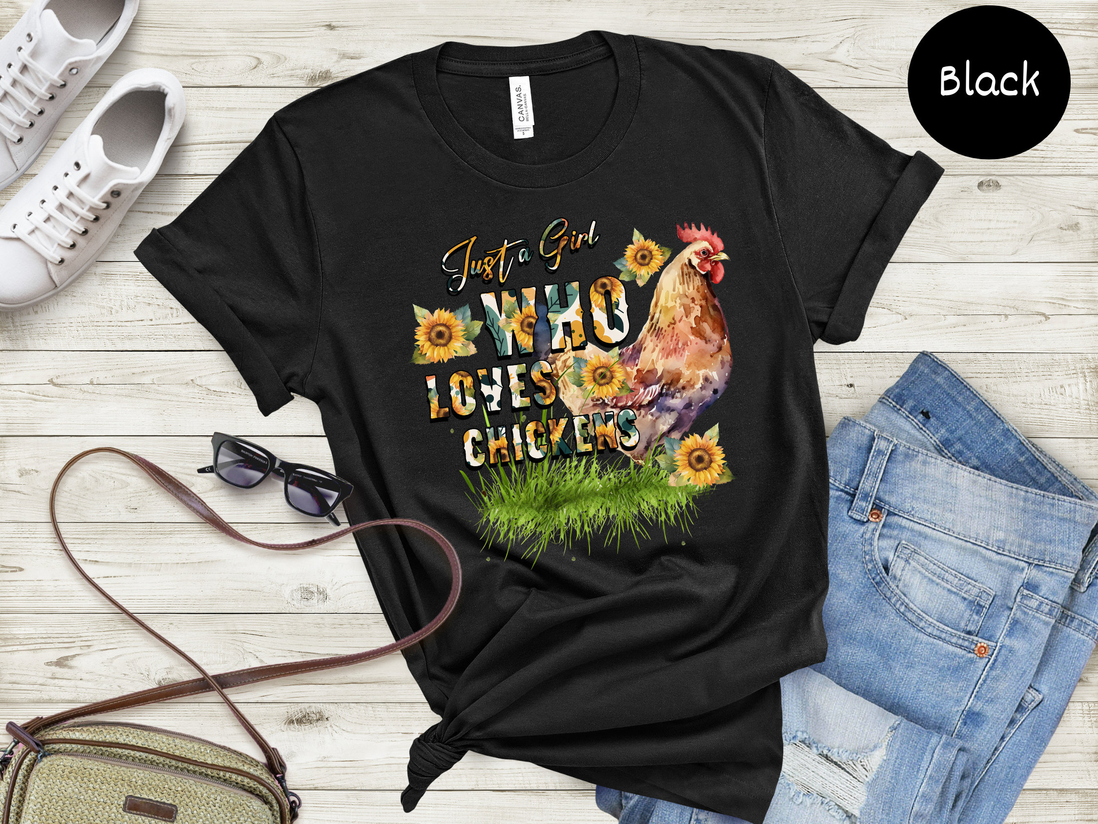 Funny Chicken Shirt for Women Chicken Farm Tee Thanksgiving Tshirt ...