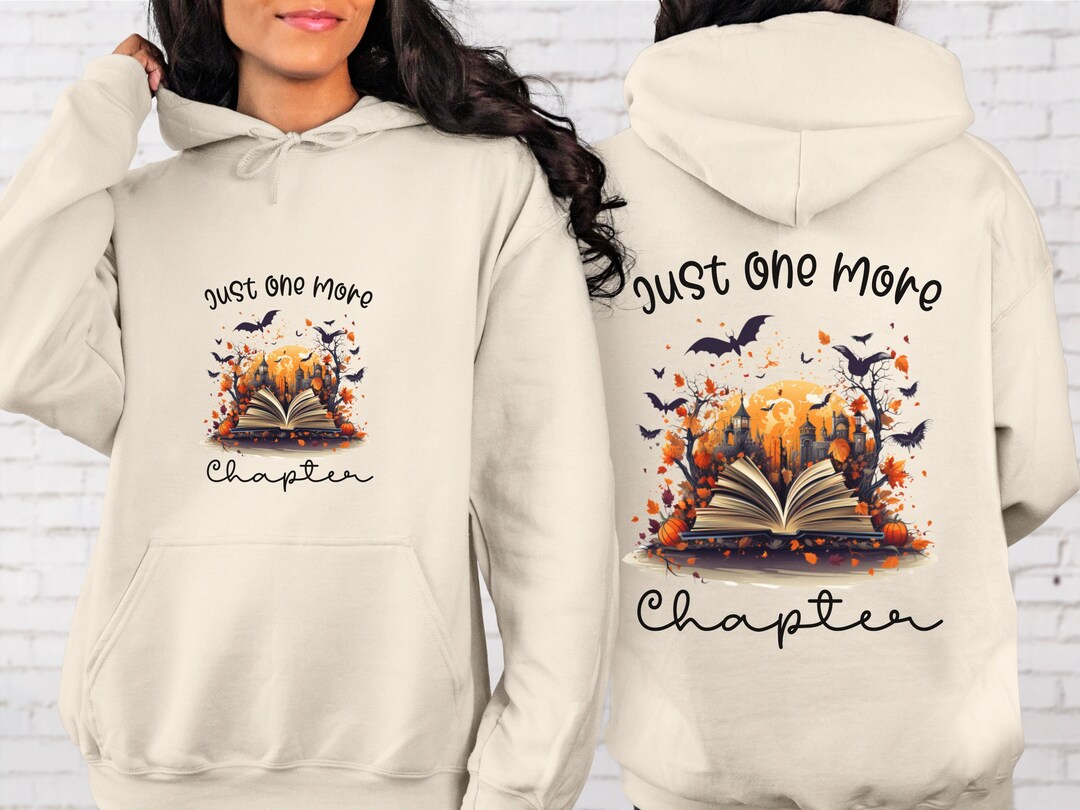 Whimsigoth Just One More Chapter Sweatshirt Gift,halloween Back Design ...
