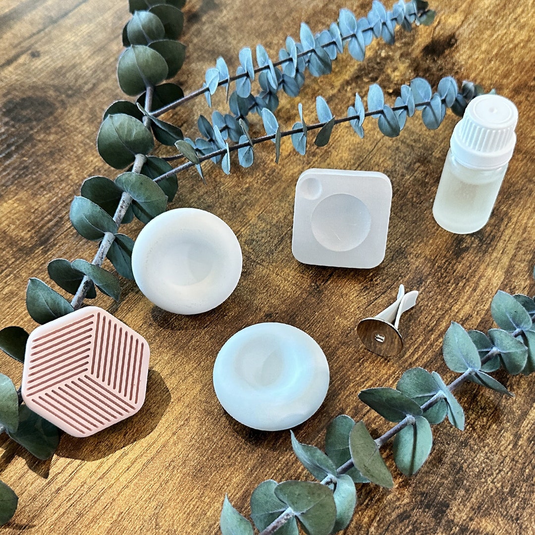 Magnetic Aroma Diffusers 2 X Hexagon Diatomite Car Freshener Car ...