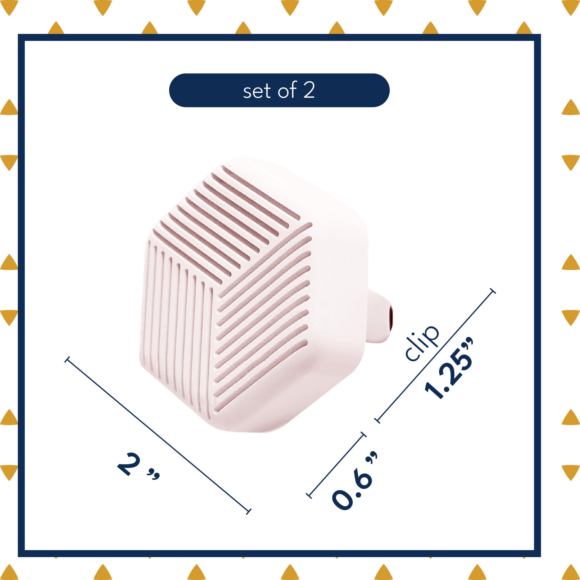 Magnetic Aroma Diffusers 2 X Hexagon Diatomite Car Freshener Car ...