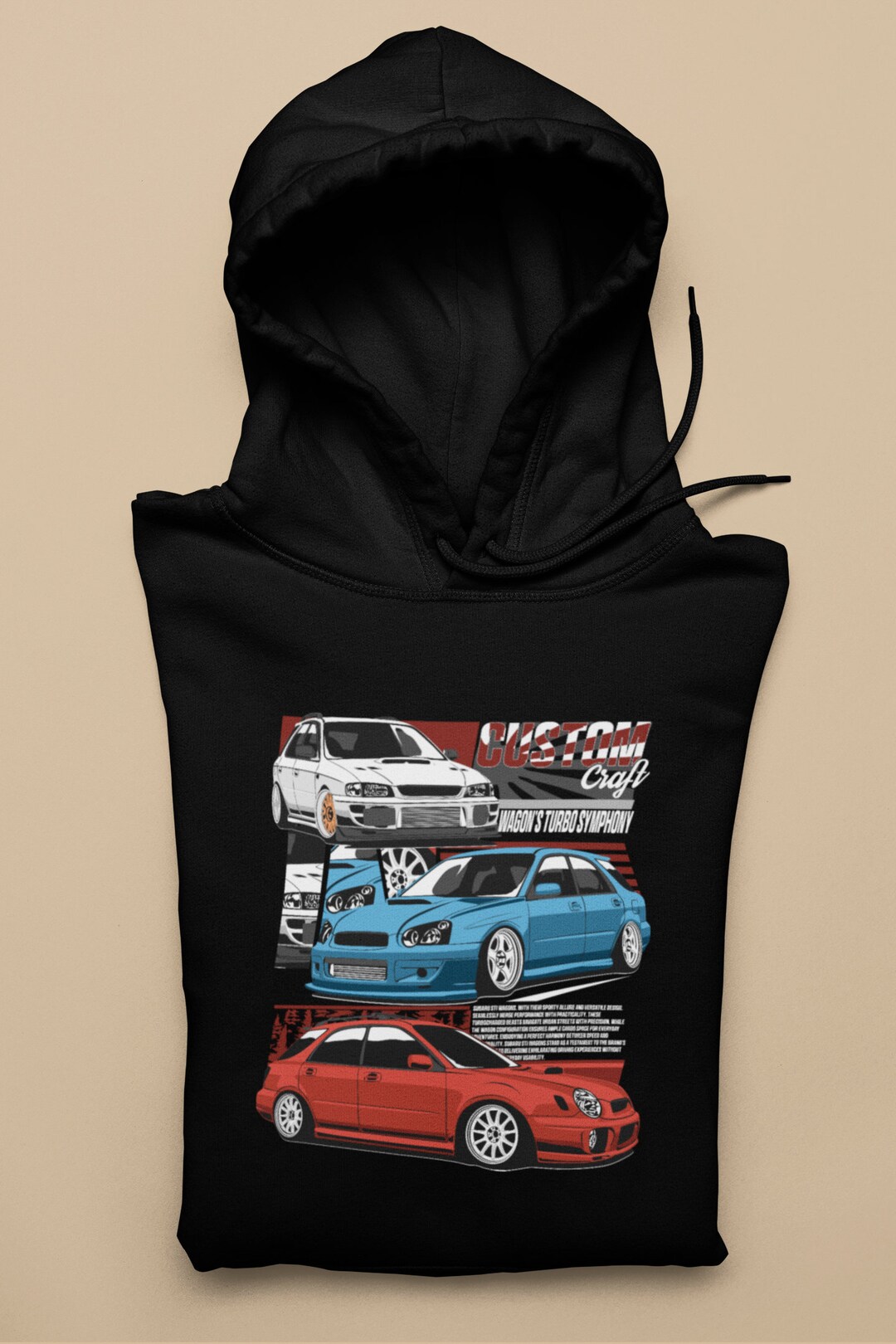 Custom Subaru WRX Three Generations Hoodie - Etsy