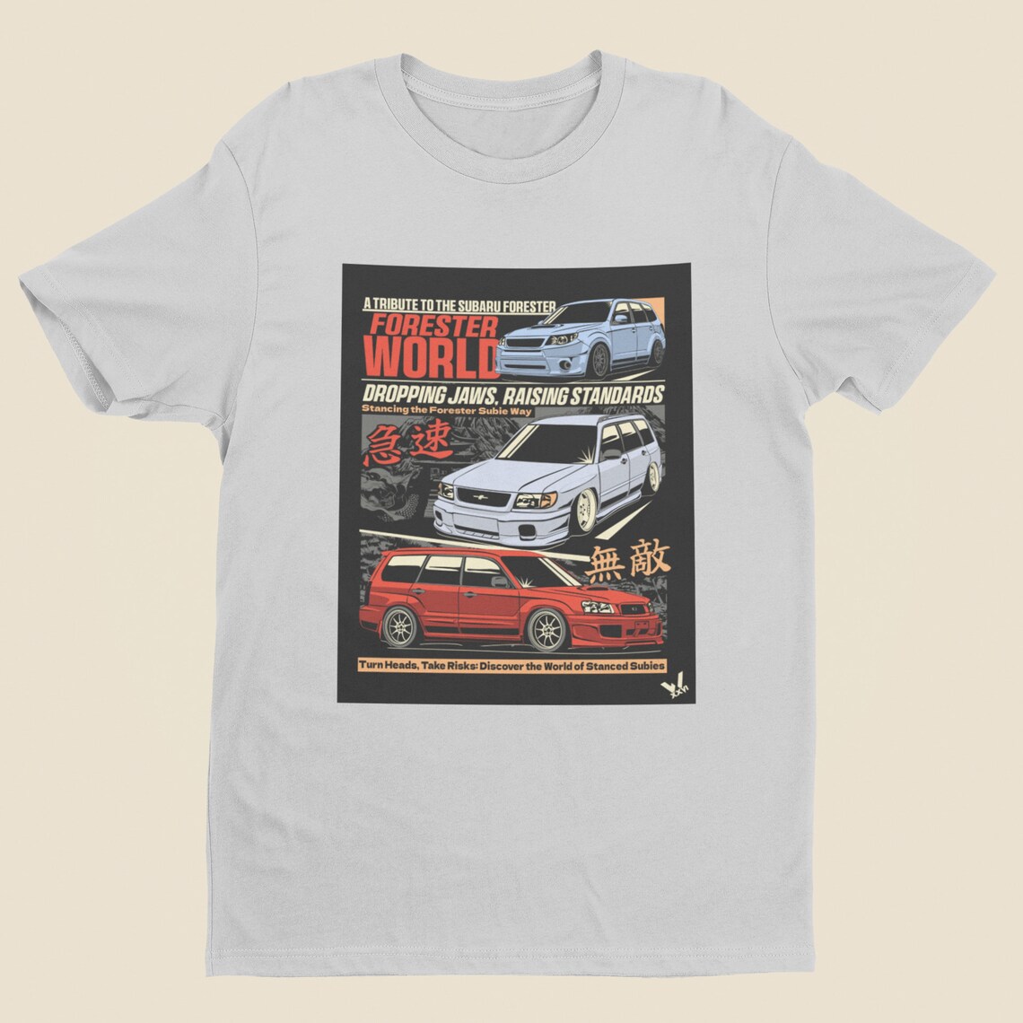 Custom Subie Kulture Three Generations of Forester T-shirt - Etsy