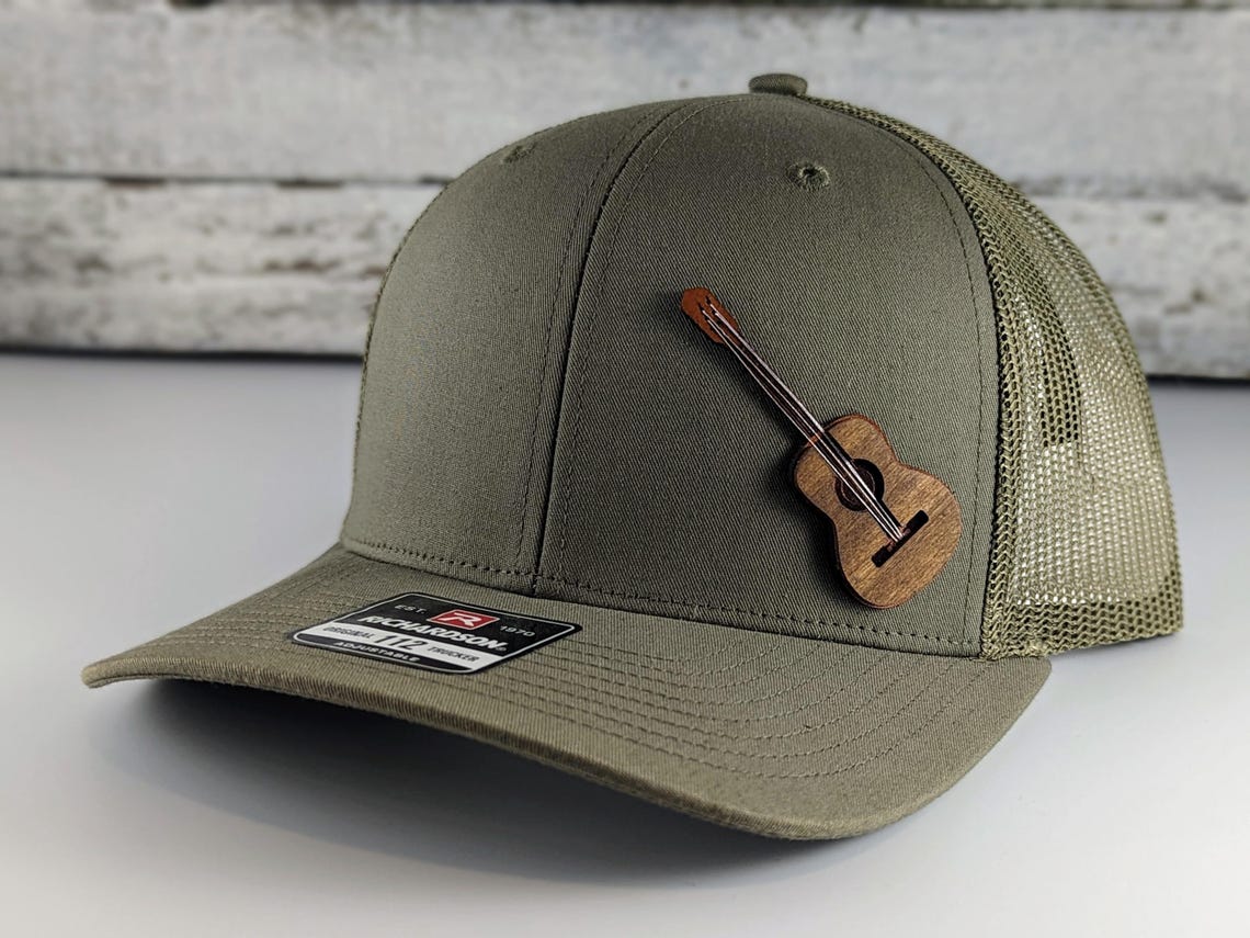 Guitar Wood Patch Hat: With Strings Unique Music Lover Snapback - Etsy