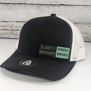 Slightly Awkward Kind Weird Leather Patch Hat, Best Selling Hats, Mans ...