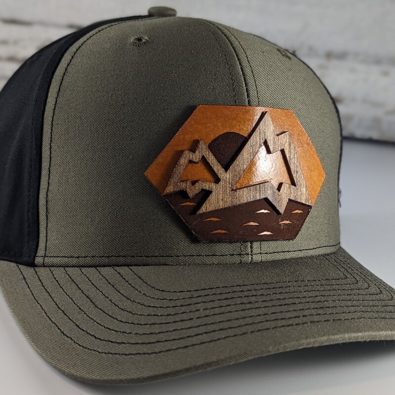 Leather Patch Hat - Etsy