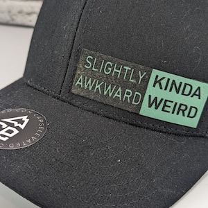 Slightly Awkward Kind Weird Leather Patch Hat, Best Selling Hats, Mans ...