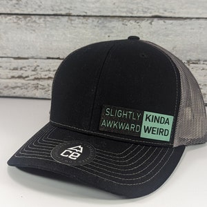 Slightly Awkward Kind Weird Leather Patch Hat, Best Selling Hats, Mans ...