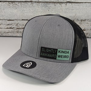 Slightly Awkward Kind Weird Leather Patch Hat, Best Selling Hats, Mans ...