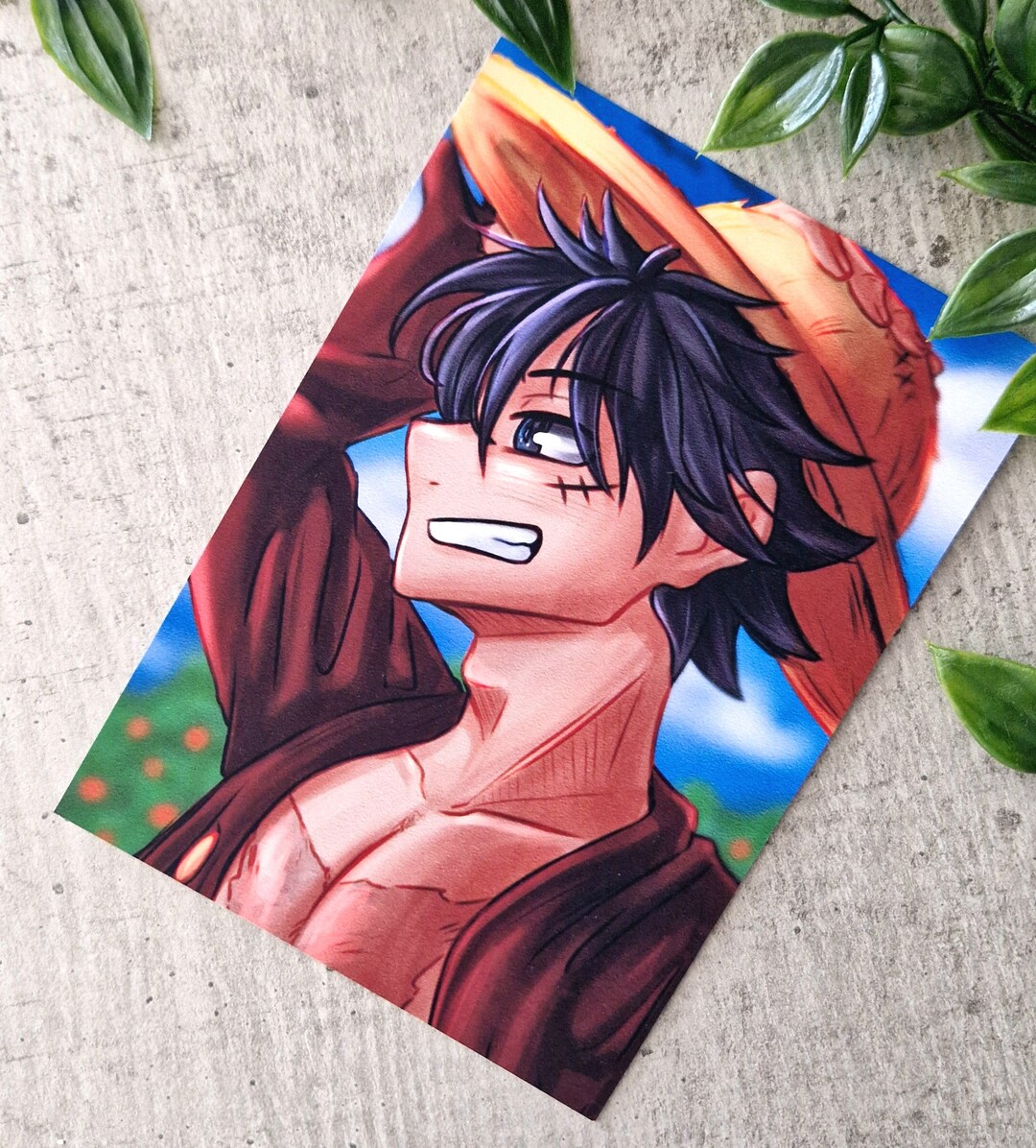 ONE PIECE Monkey D. Luffy Print - Etsy