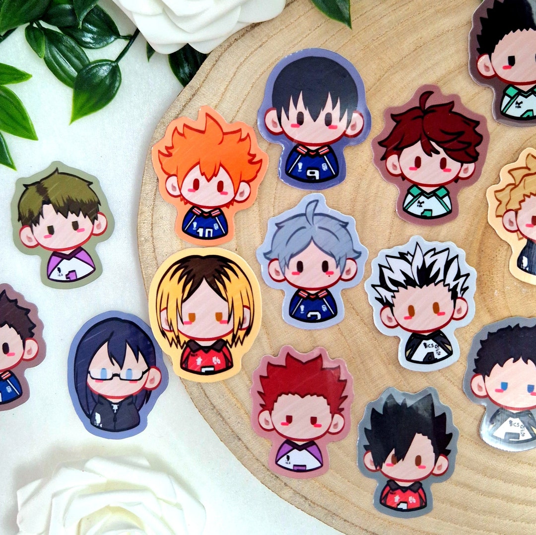 Haikyuu Stickers Simple Collection Hinata, Kageyama, Kenma, Bokuto ...