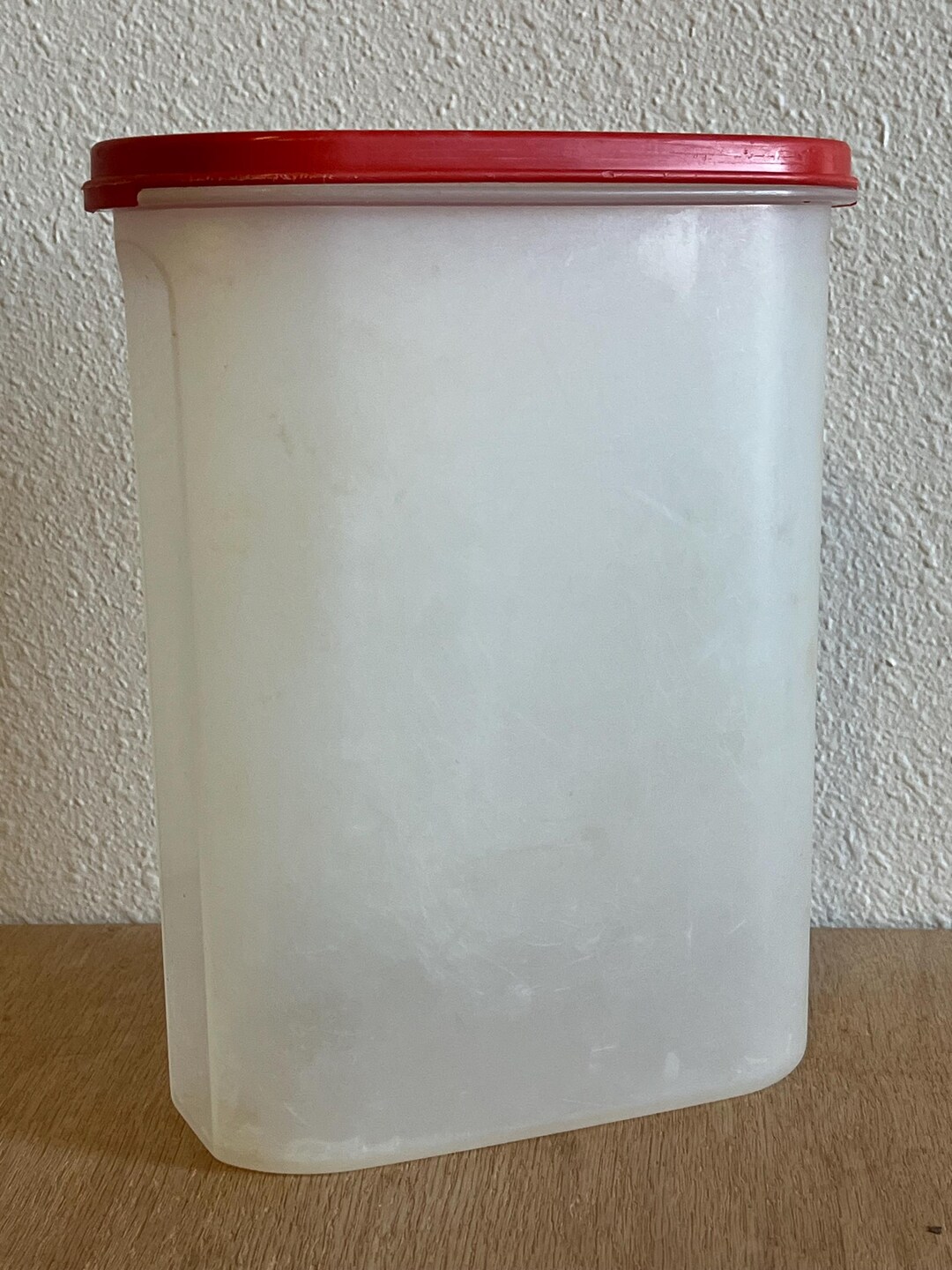 Vintage Tupperware Modular Mates 1614, 9 3/4 Cups - Red Lid, Cereal ...