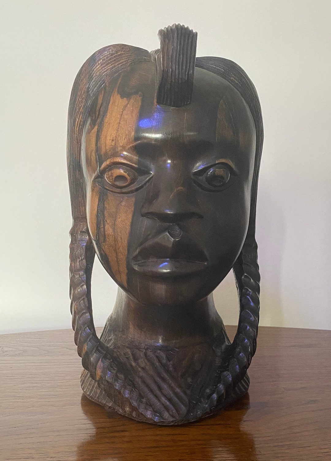 Life Size African Tribal Head Solid Lignum Wood - Etsy UK