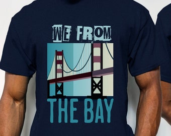 San Francisco Oakland Bay Bridge at Night T-shirt - Etsy