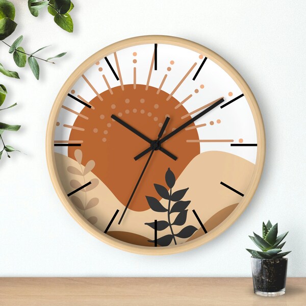 Terracotta Wall Clock - Etsy
