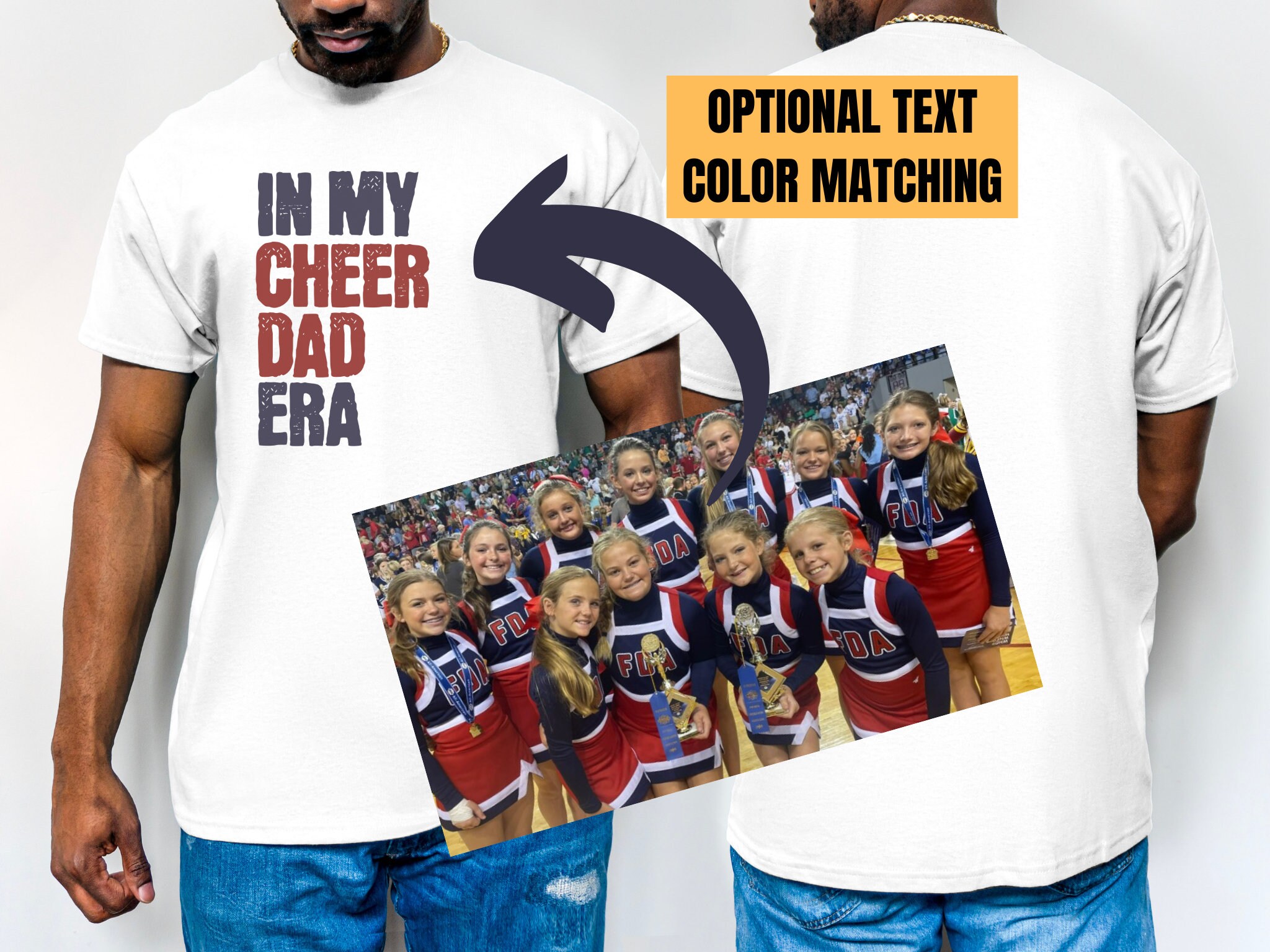 Cheer Dad Shirt in My Cheer Dad Era Custom Cheer Dad Shirt - Etsy