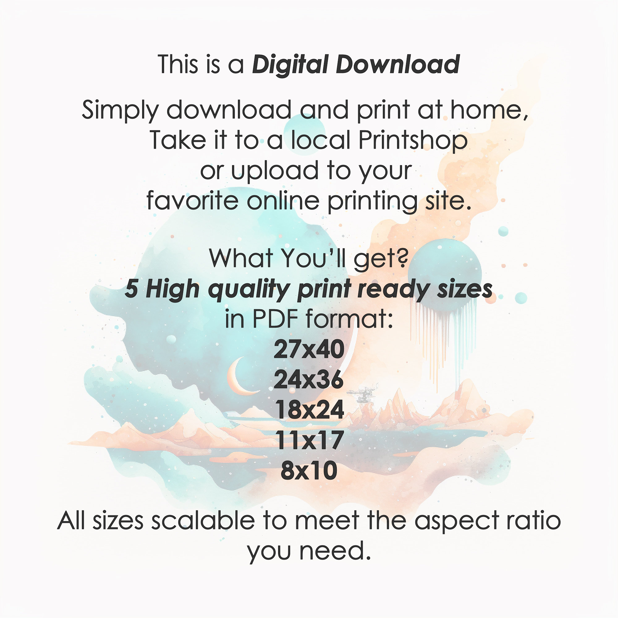 Celestial Cyborg Dragon Art Print | Sci-fi Fantasy Poster (digital ...