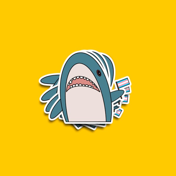 Blahaj Shark Trans - Etsy