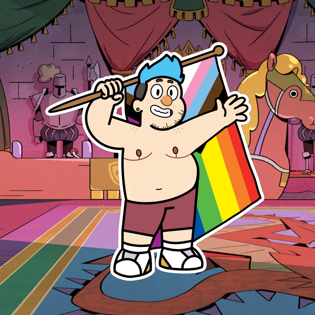 Barney Dead End: Paranormal Park Pride Parade Sticker - Etsy