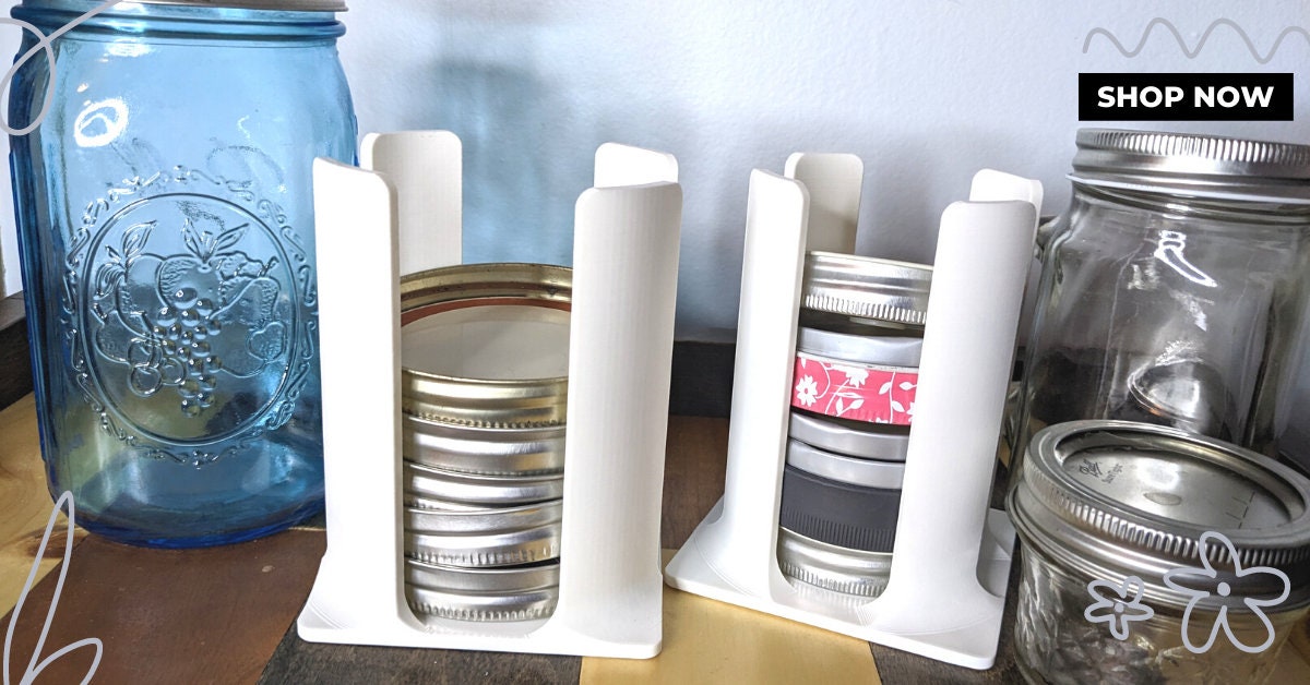 Must Have Mason Jar Bottle Thermos Lid Organizers Wide & Regular Set ...