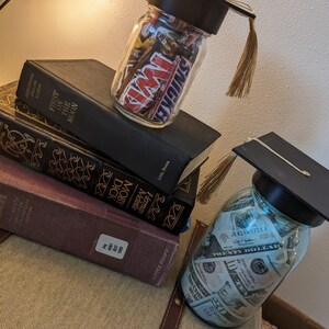 Graduate's Delight: 2-pack 3d-printed 2024 Graduation Cap Jar Topper ...