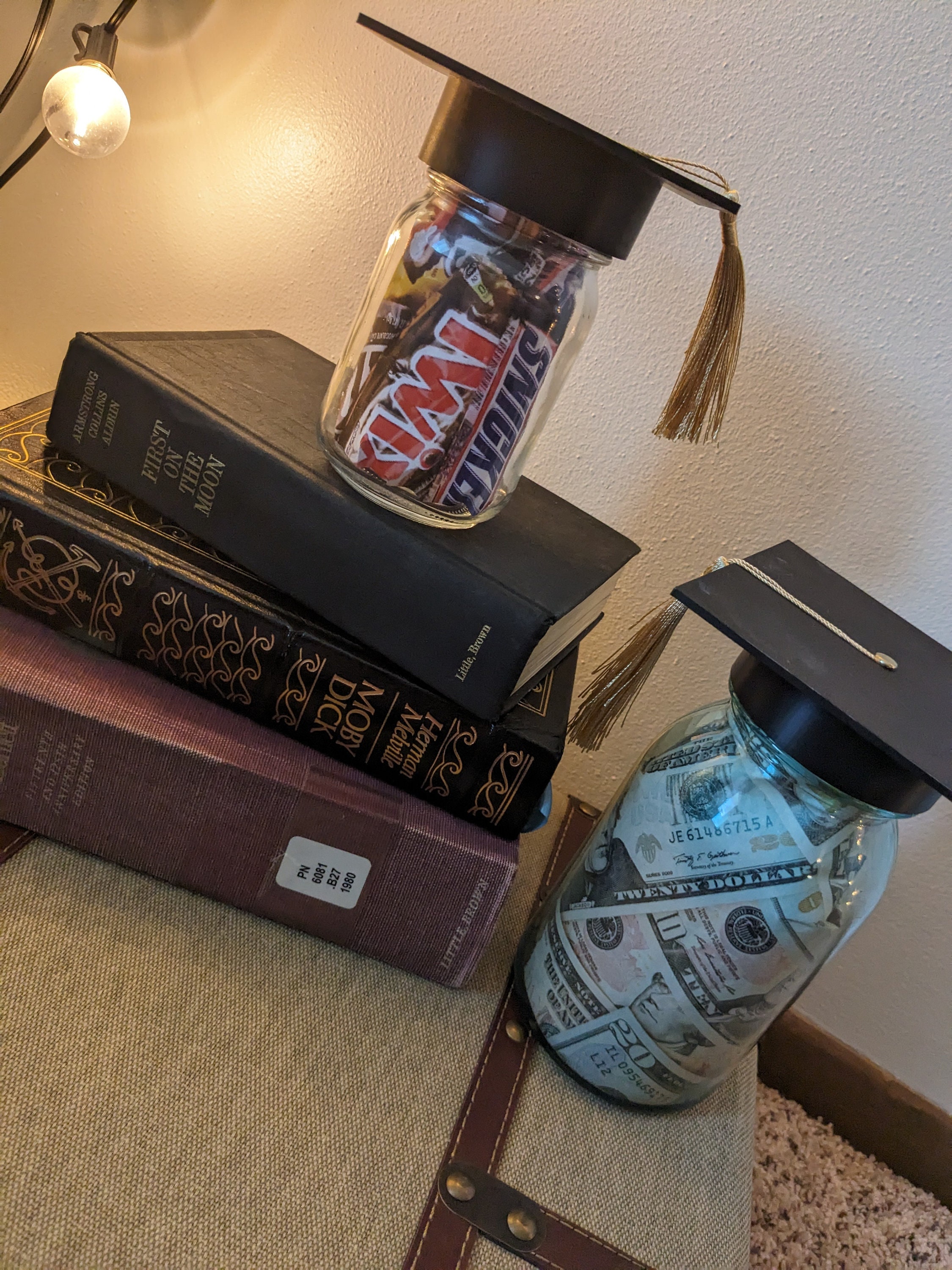 Graduate's Delight: 2-pack 3d-printed 2024 Graduation Cap Jar Topper ...