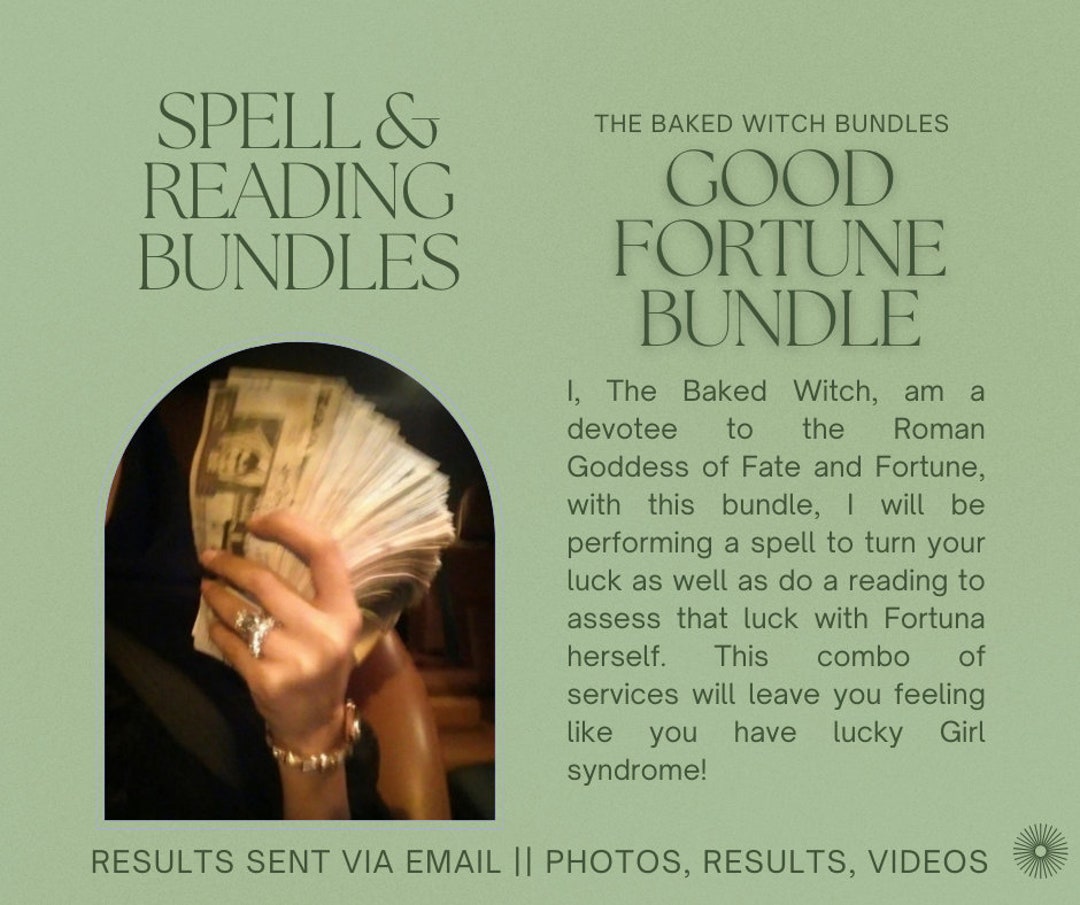 Good Fortune Bundle the Wheel of Fortune Tarot Reading Good Luck Spell ...